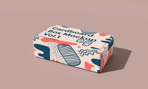 Free Mockup Cardboard box - by AnagramDesign