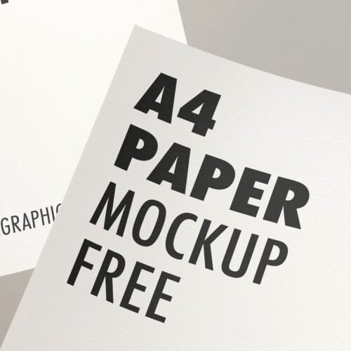 Paper A4 - Free Mockup